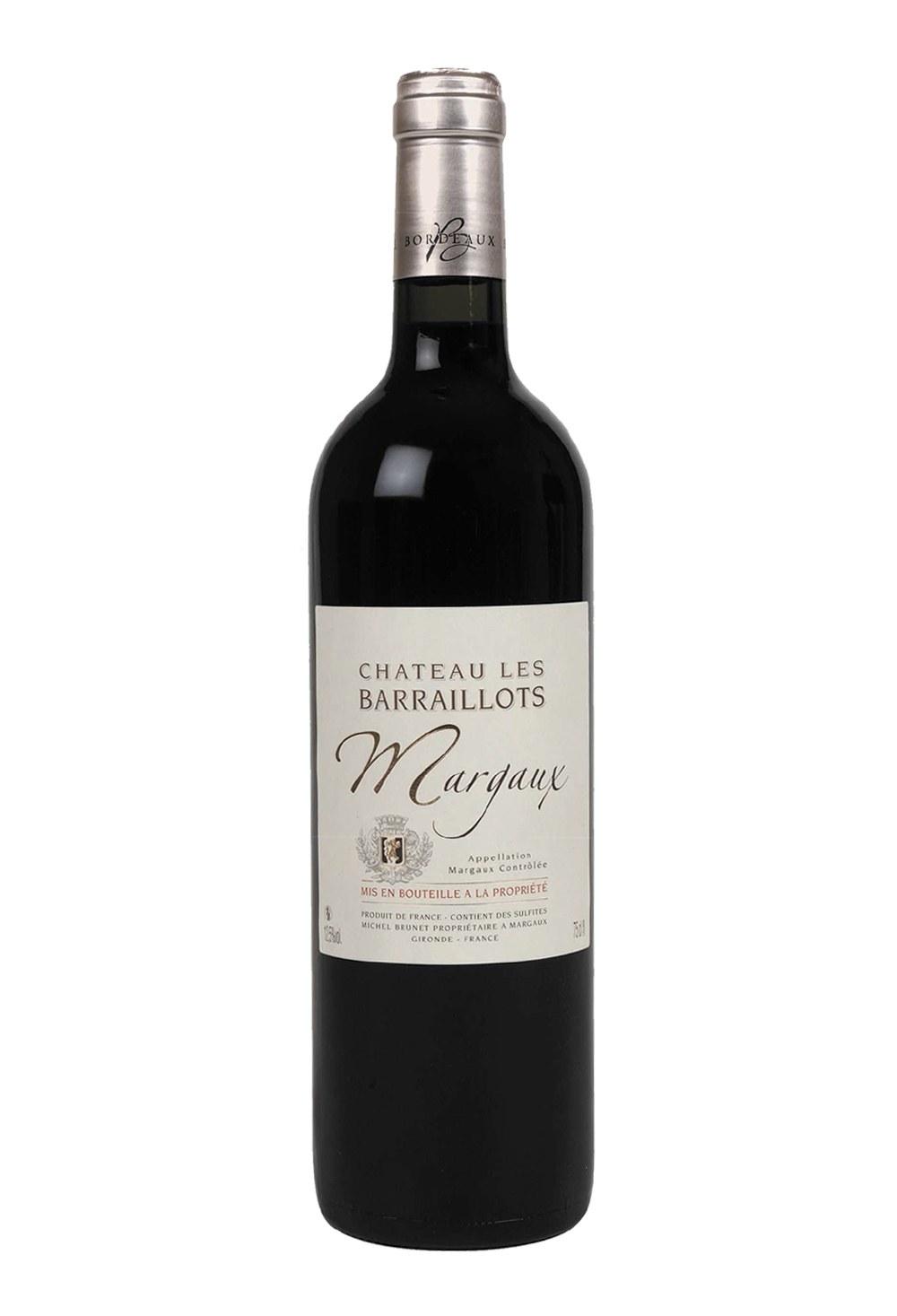 Vin de Bordeaux Margaux rouge millésime 2014 du Château les Baraillots.