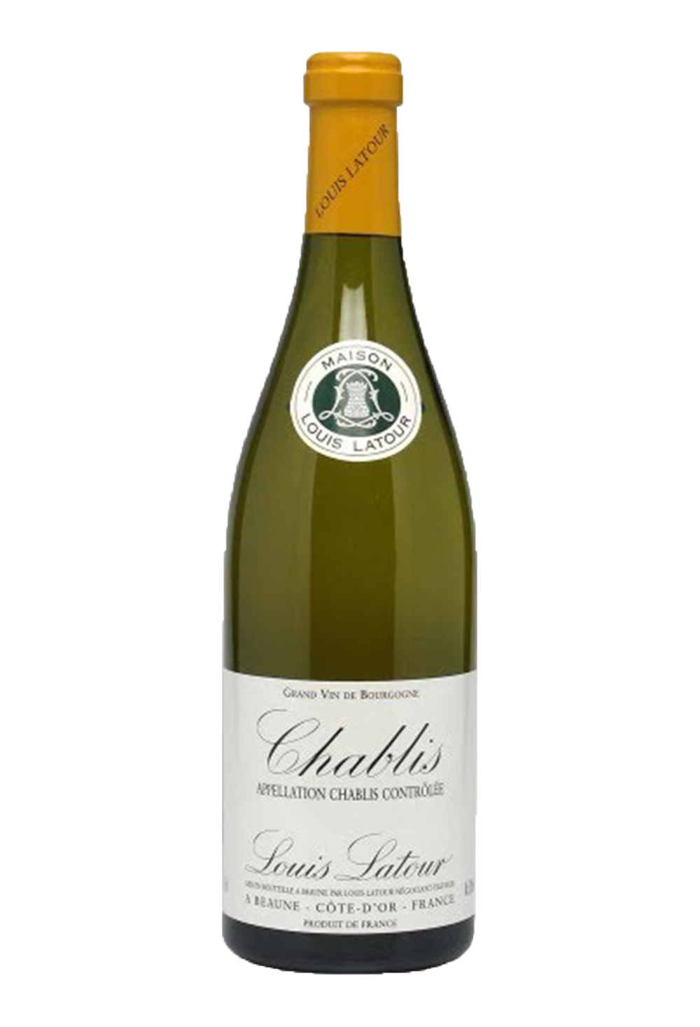 Vin de Bourgogne Chablis blanc millésime 2017 du domaine Louis Latour.