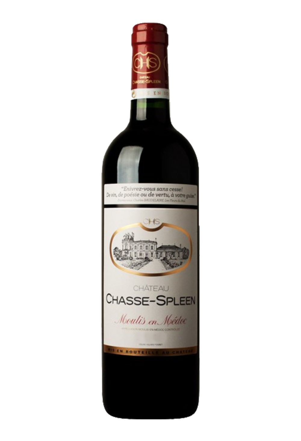 Vin rouge de Bordeaux Primeur Moulis en Médoc 2016 Château Chasse Spleen